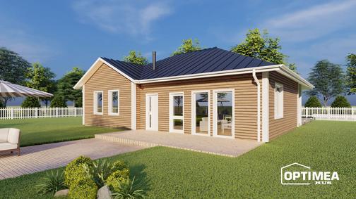 Bygga hus stomme 120 kvm - "Austin" | Optimea