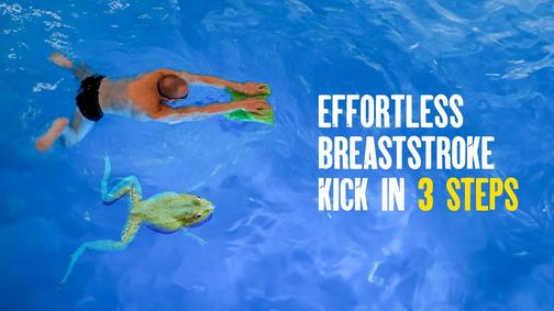 Learn Breaststroke Kick In 3 Easy Steps | Frog Kick Swimming (Video)