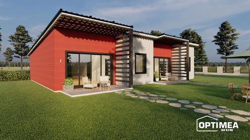 Bygga hus stomme 140 kvm - "Hailey" | Optimea