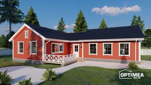 Bygga hus stomme 140 kvm - "Laurena" | Optimea