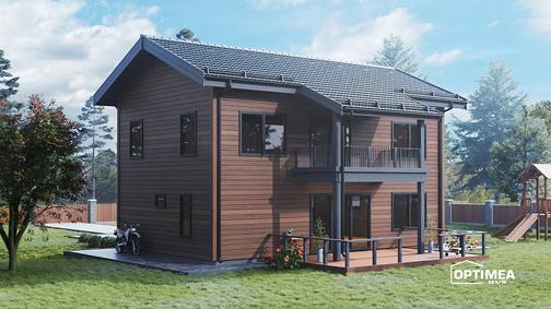 Bygga hus stomme 150 kvm - "Karim" | Optimea
