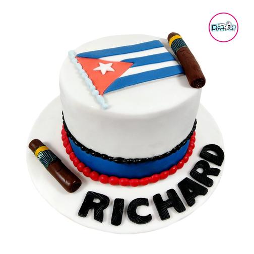 Flag of Cuba cake