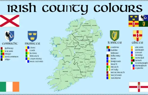 The Colours of the Counties of Ireland – Irish County Colours Explained