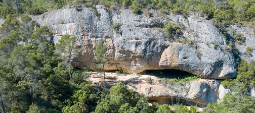 Margalef climbing sectors on the map