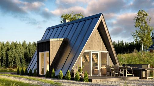 Duo 75 - Menší áčkové rodinné dřevostavby Avrame