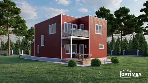 Bygga hus stomme 140 kvm - "Lumien" | Optimea