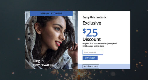 Referral Program Template for eCommerce | Free Offer Page Builder