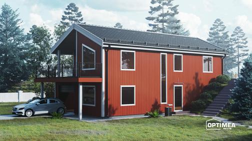 Bygga hus stomme 160 kvm - "Rafael" | Optimea
